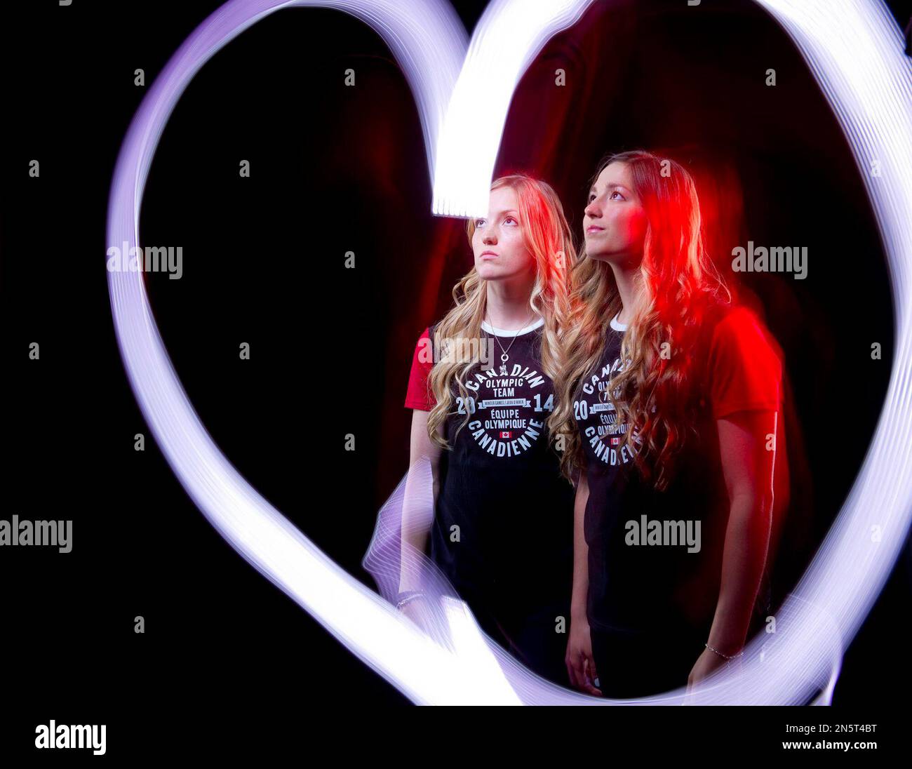Justine Dufour-Lapointe (left) and older sister ChloÃ© Dufour-Lapointe ...