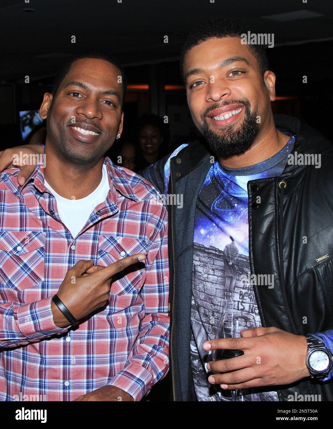 Actor and comedians Tony Rock and DeRay Davis seen at GSN "Mind of a ...