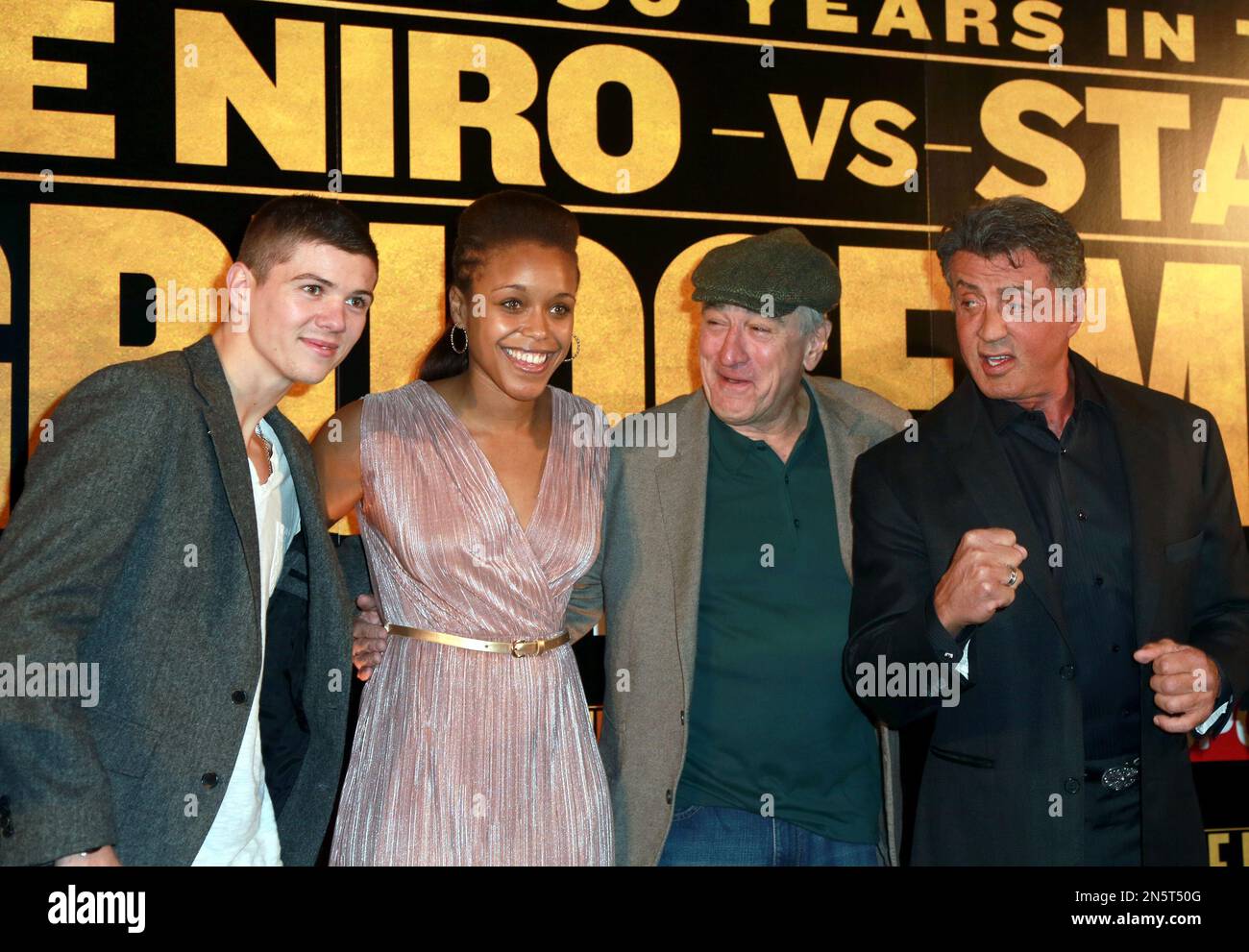 Luke Campbell, Natasha Jonas, Robert De Niro and Sylvester Stallone ...
