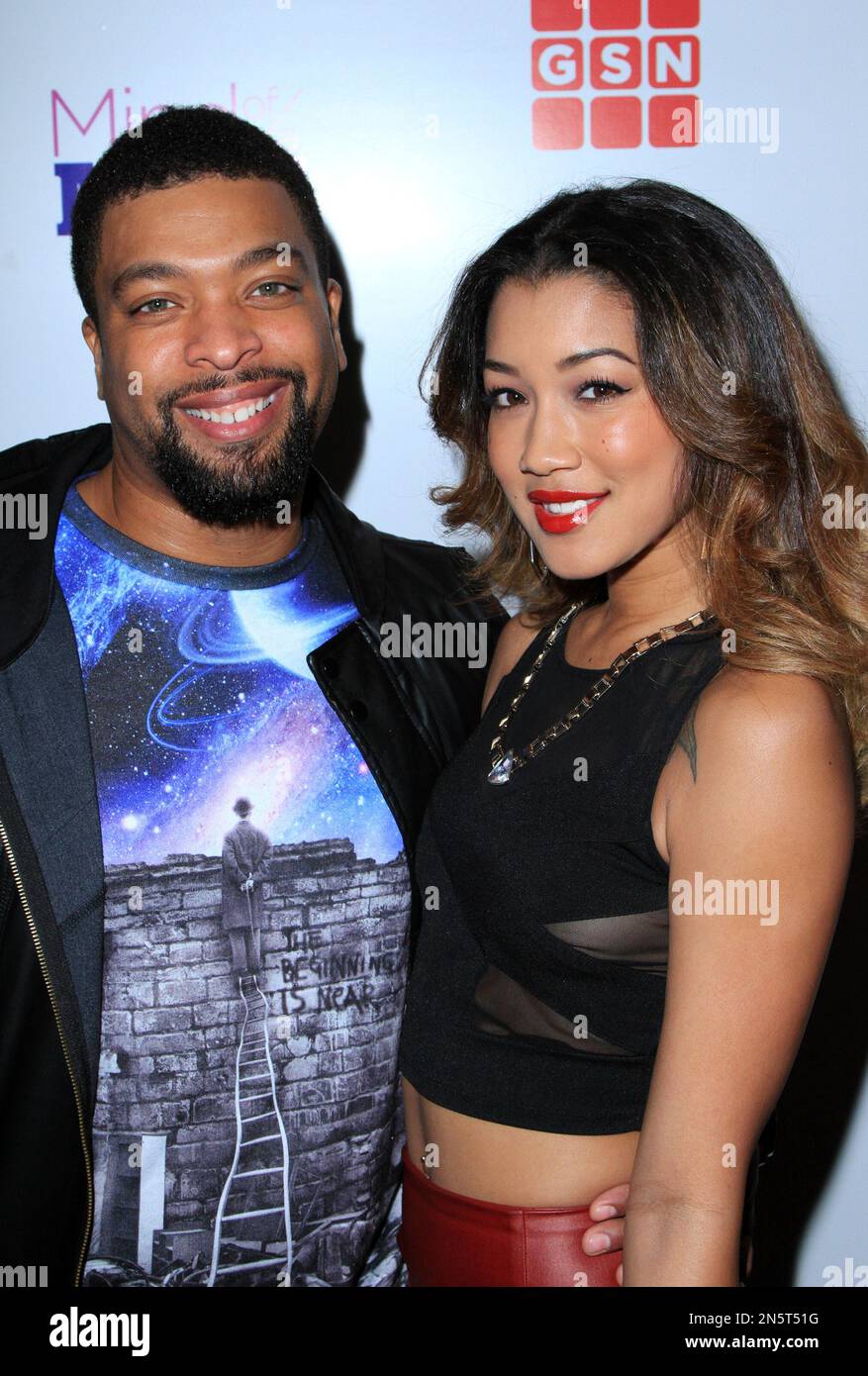 Game show host DeRay Davis and Ashley Coco seen at GSN "Mind of a Man ...