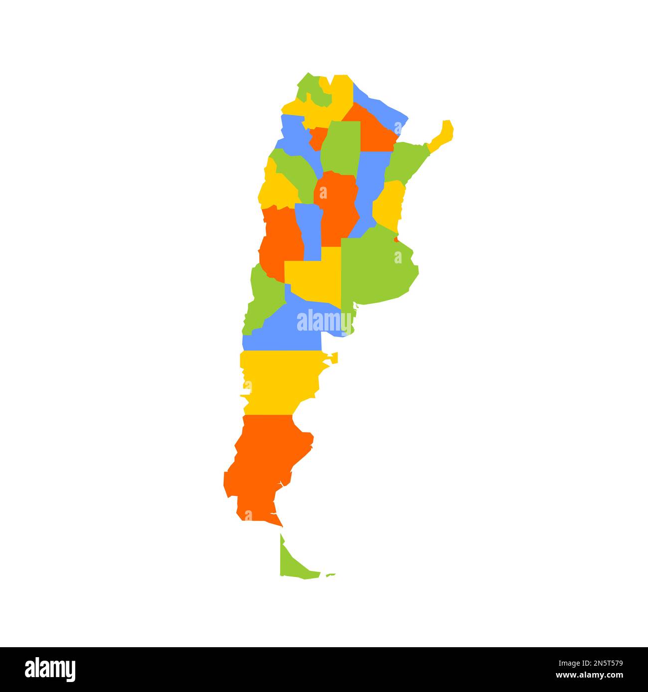 Argentina political map of administrative divisions - provinces and ...