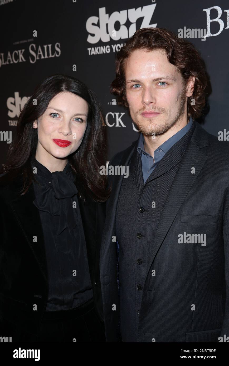 IMAGE DISTRIBUTED FOR STARZ - Caitriona Balfe, left, and Sam Heughan ...