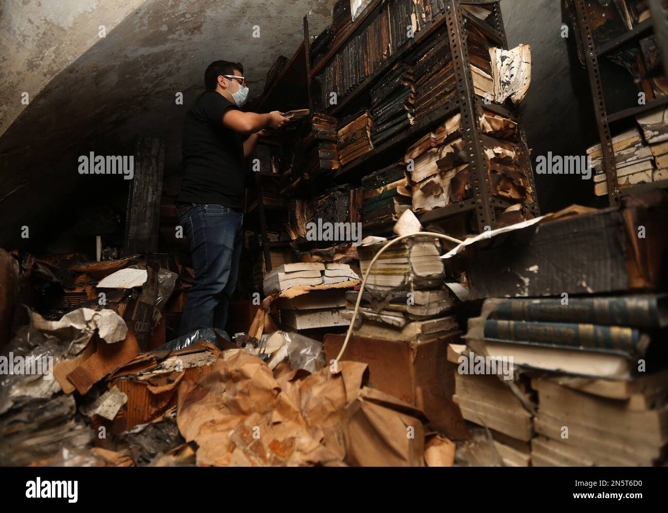 In this picture taken on Sunday, Jan. 5, 2014, a Lebanese activist ...