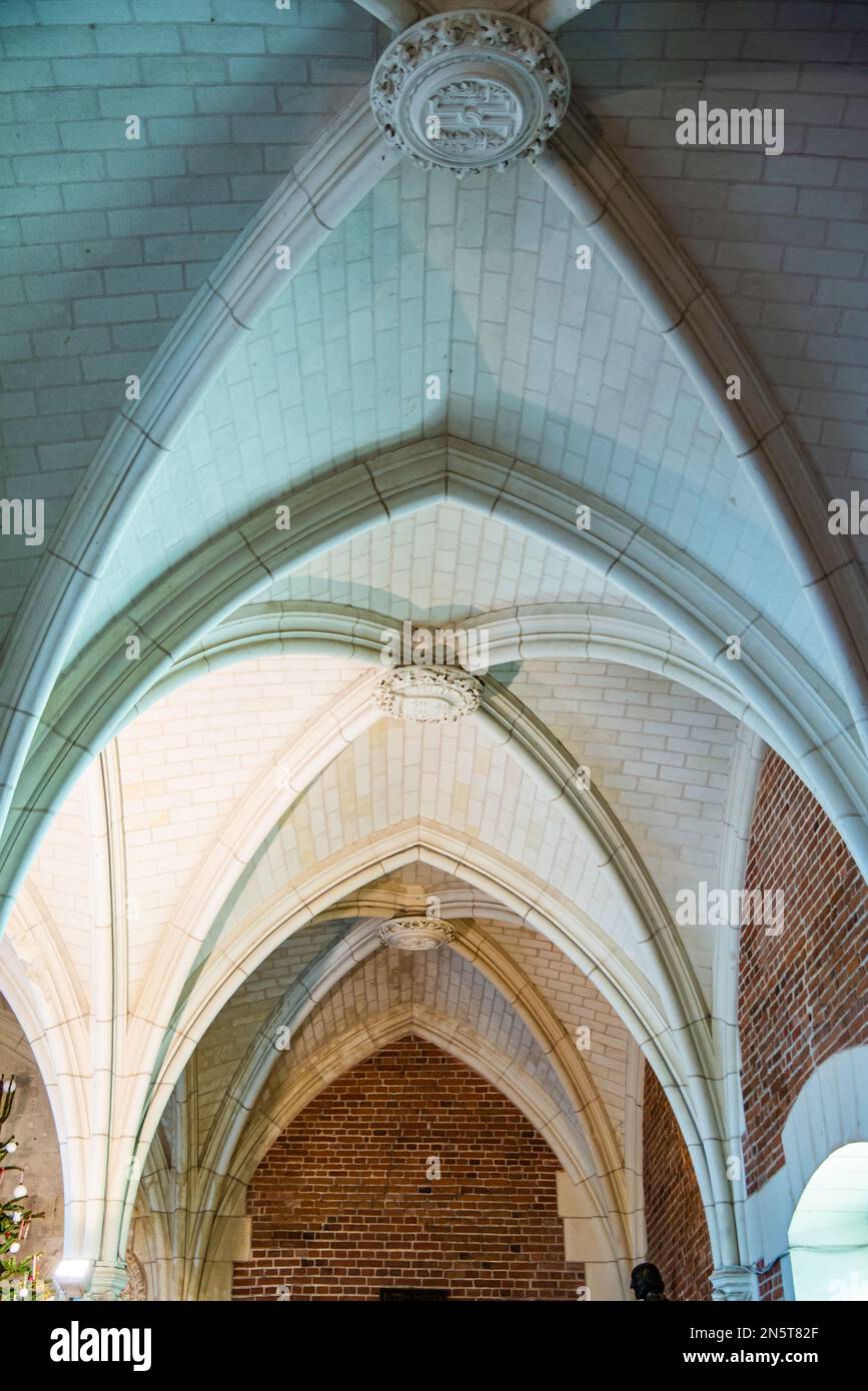 Amboise, France - Dec. 30 2022: Magnificent Vault decorated with french ...
