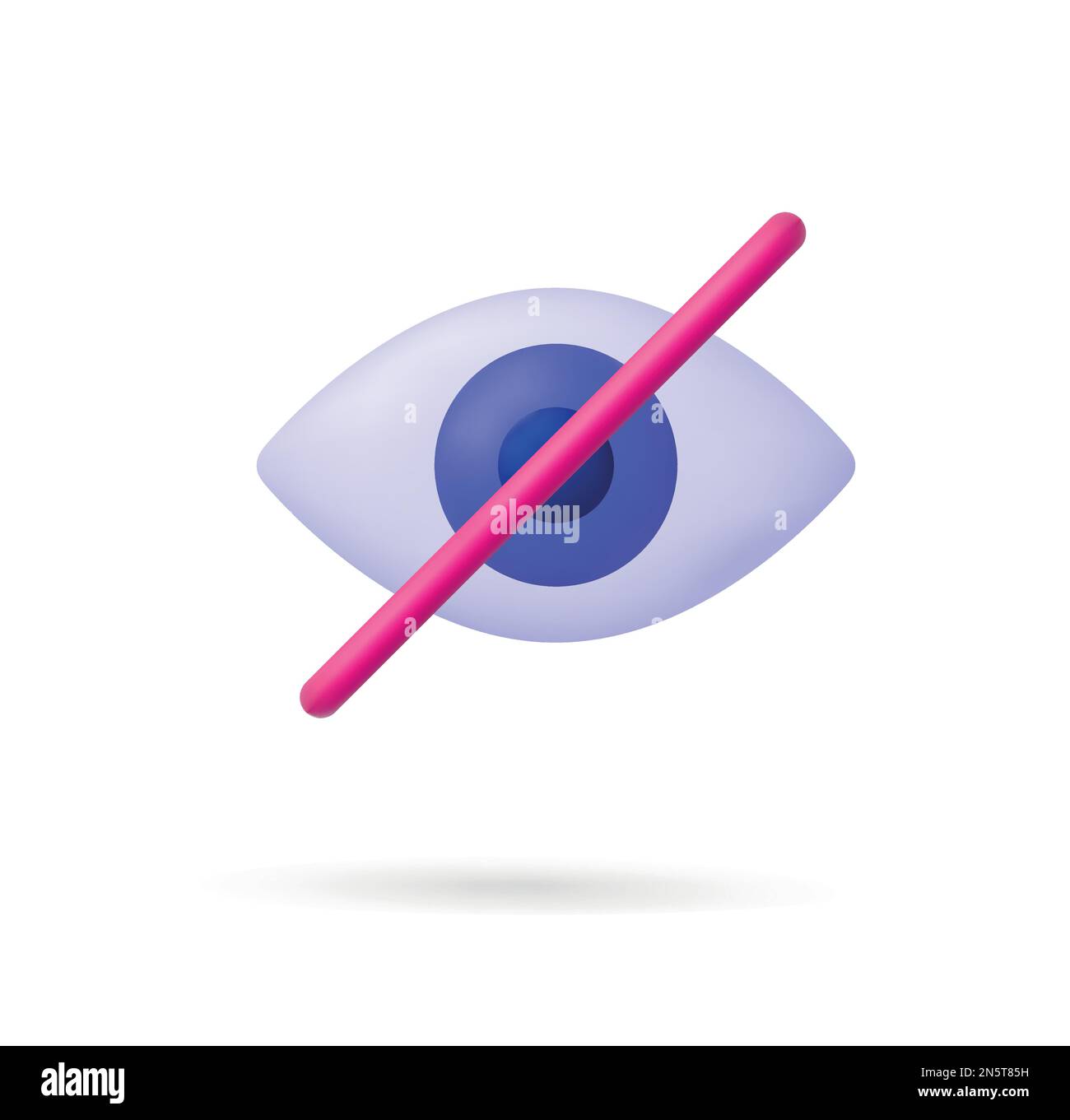 3D Hide icon. Invisibility concept. No view. Off. Unseen sign. Vector ...