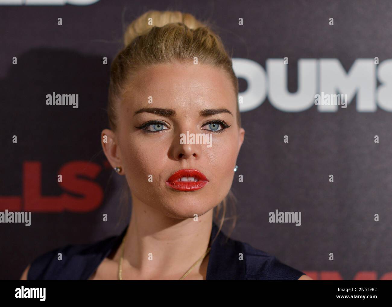 Kiersten Hall arrives at the LA Premiere of "Dumbells" at Supperclub on ...