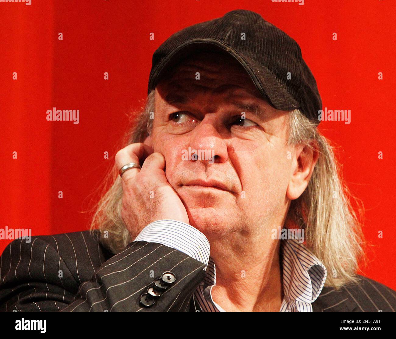 German film director Pepe Danquart talking in Warsaw, Poland, Wednesday ...