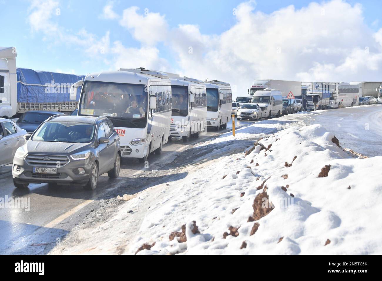 Turkey. Province Kakhramanmarash. Traffic jam Stock Photo - Alamy