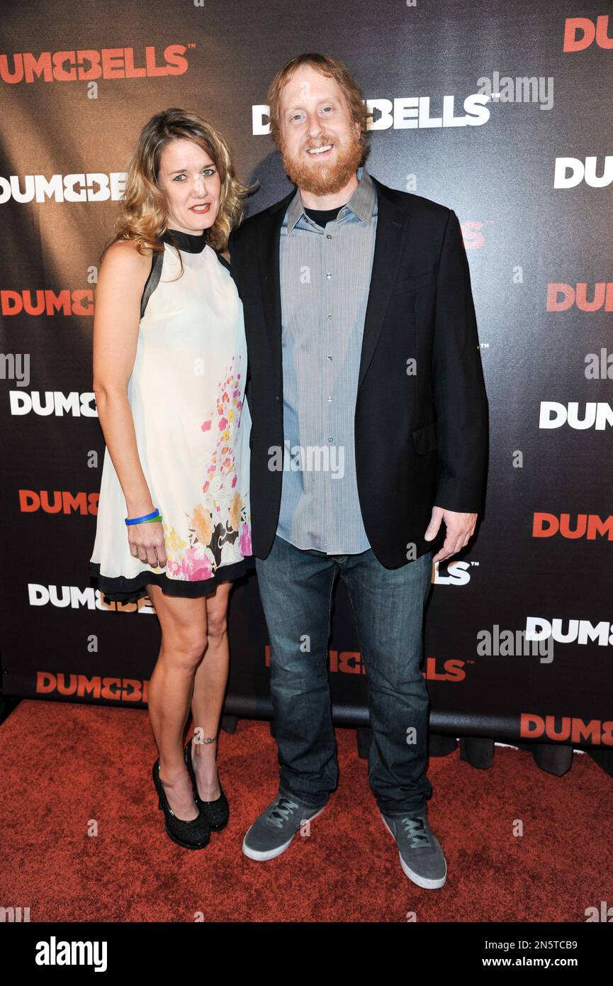 Jennifer Murphy, left, and Jon Huck arrive at the LA Premiere of ...