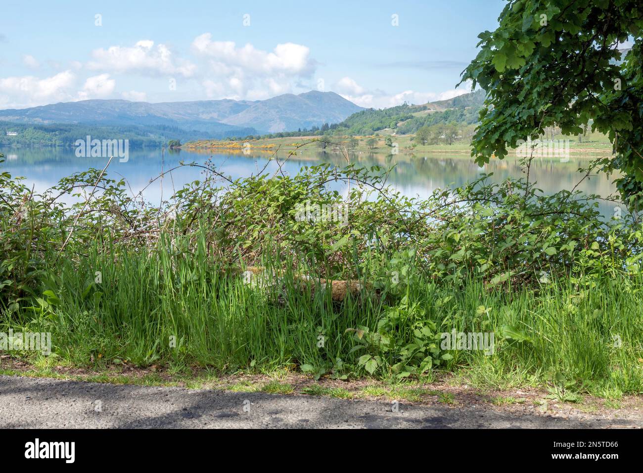 Loch Venachar and Ben Venue, Trossachs, Scotland. From the Rob Roy Way ...
