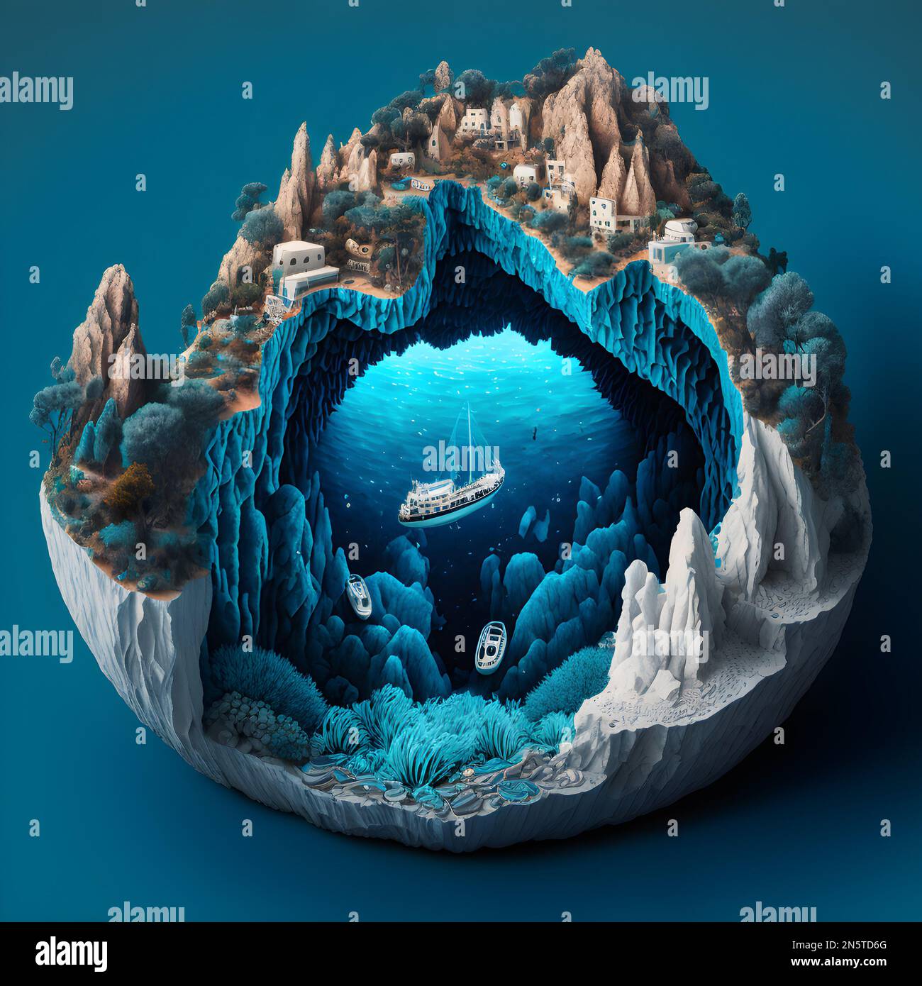 Discover the beauty of the world, one illustration at a time Stock ...