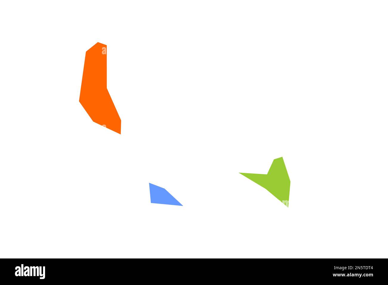 Comoros political map of administrative divisions - autonomous islands ...