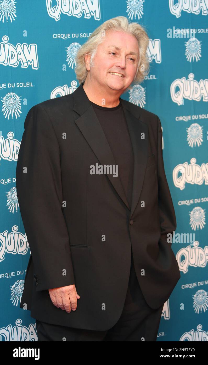 David Emanuel arrives on the red carpet for the opening night of Quidam ...