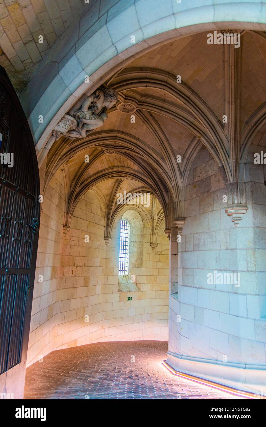 Amboise, France - Dec. 30 2022: Vault and the large staircase in ...