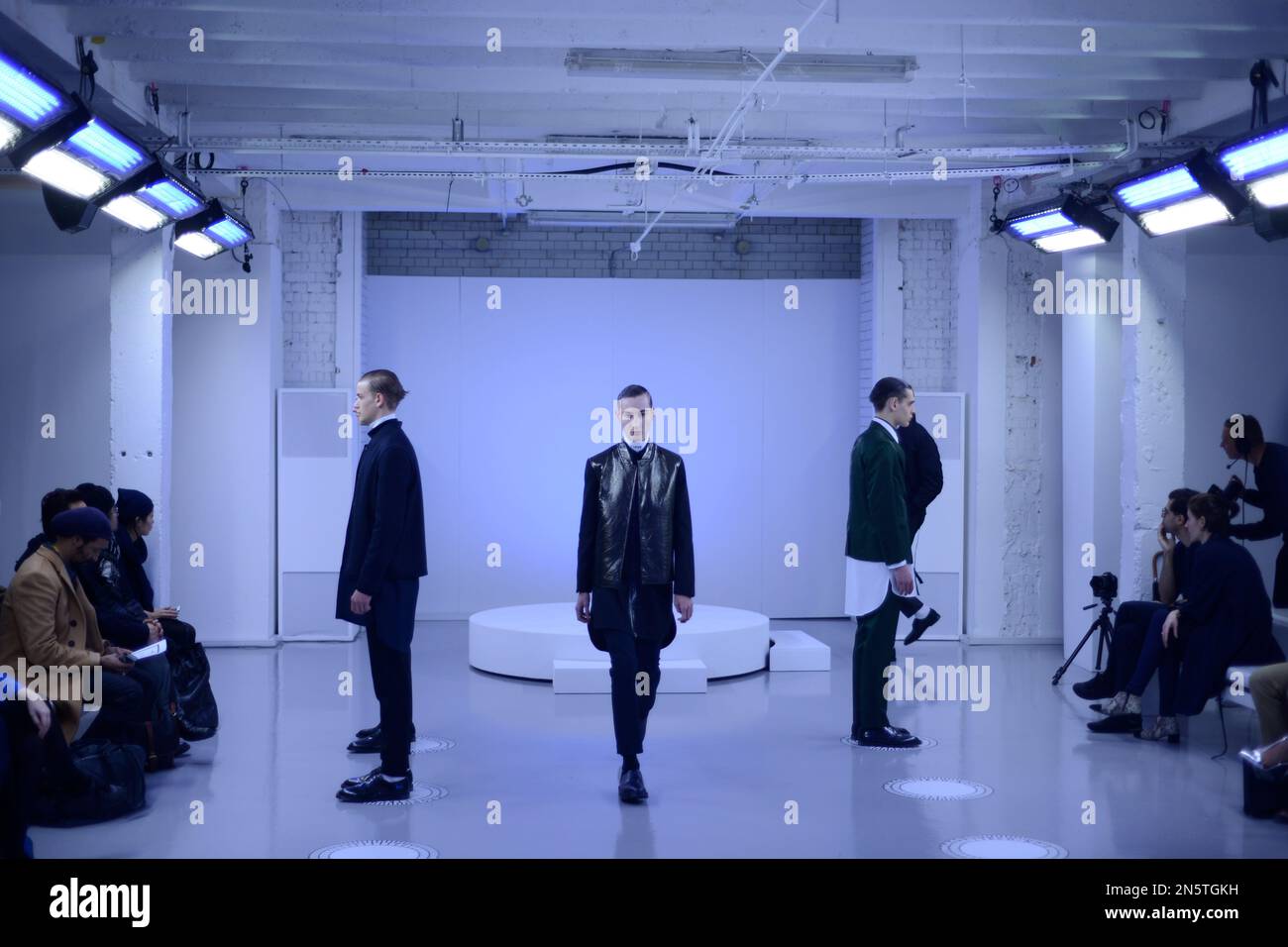 Catwalk male modes wear designs from the Common Presentation during ...