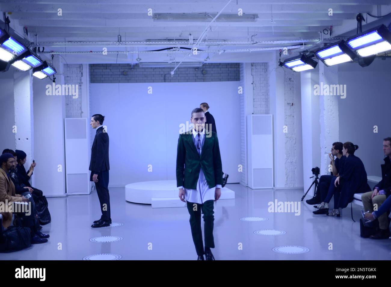 Catwalk male modes wear designs from the Common Presentation during ...