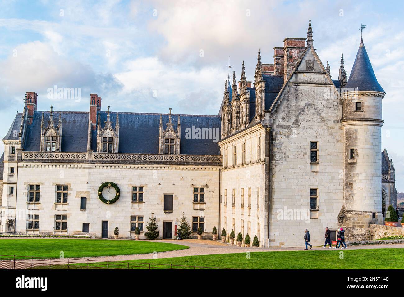 Amboise, France - Dec. 30 2022: Magnificent Amboise Castle in France ...