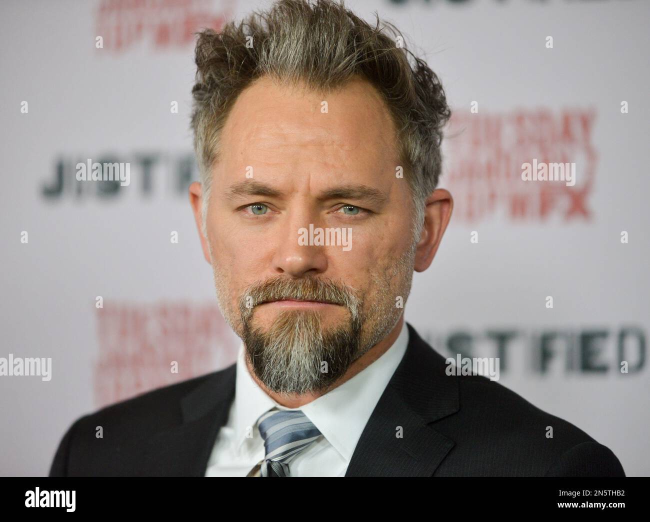 David Meunier arrives at the LA Premiere Screening of "Justified" at ...