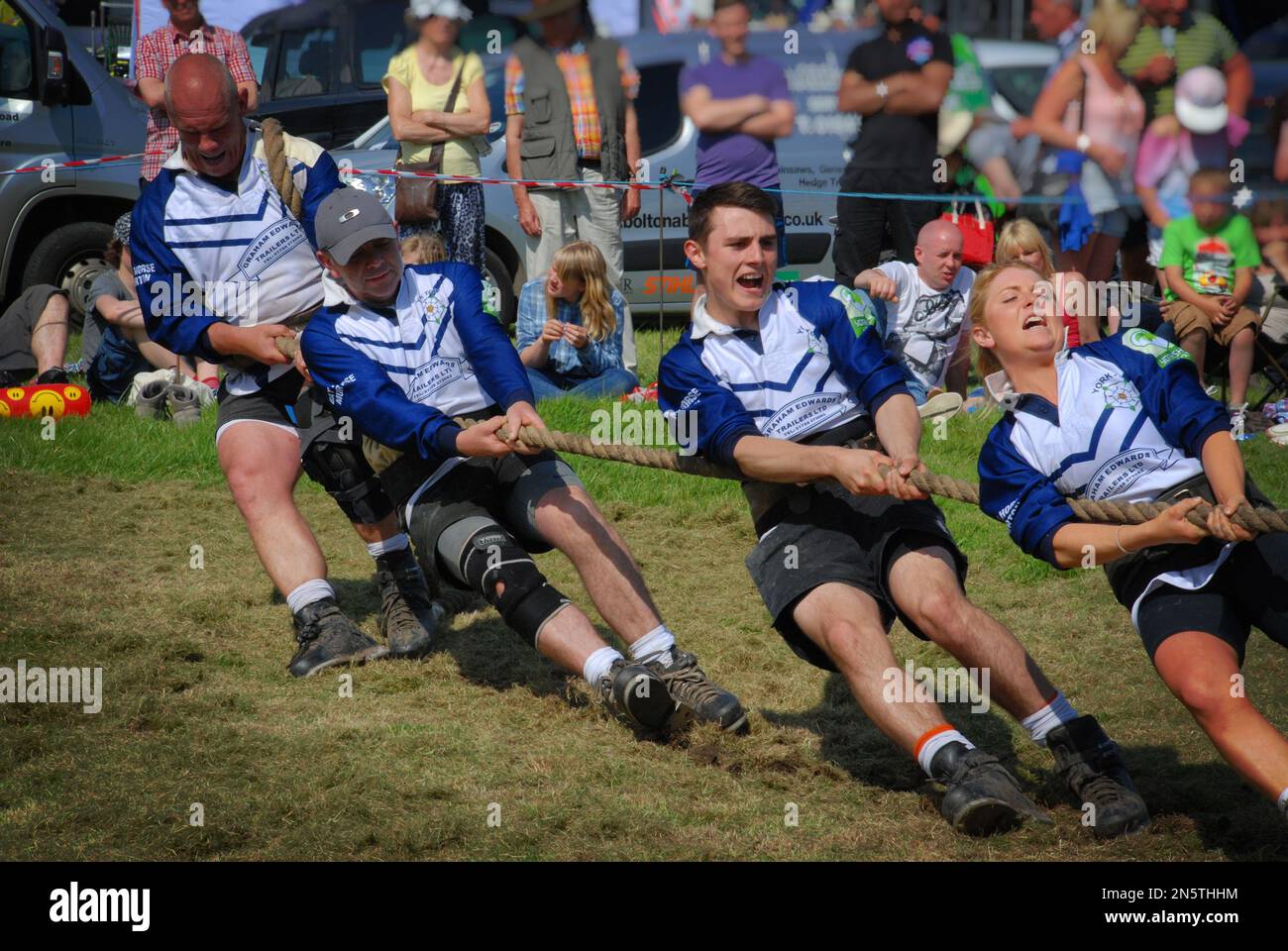 Tug of war competition at otley show hi-res stock photography and ...