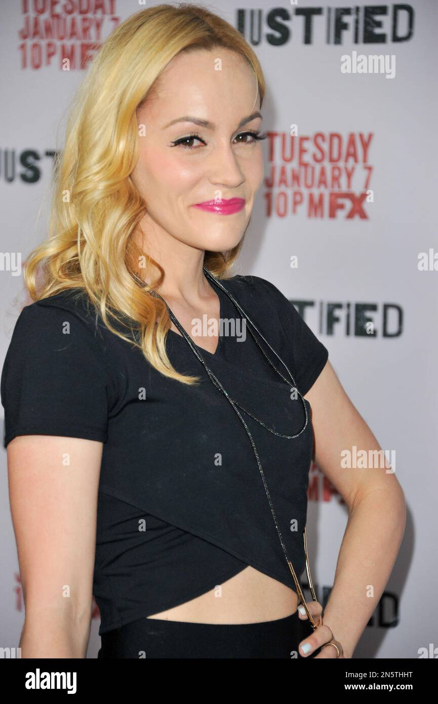 Cathy Baron arrives at the LA Premiere Screening of "Justified" at the ...