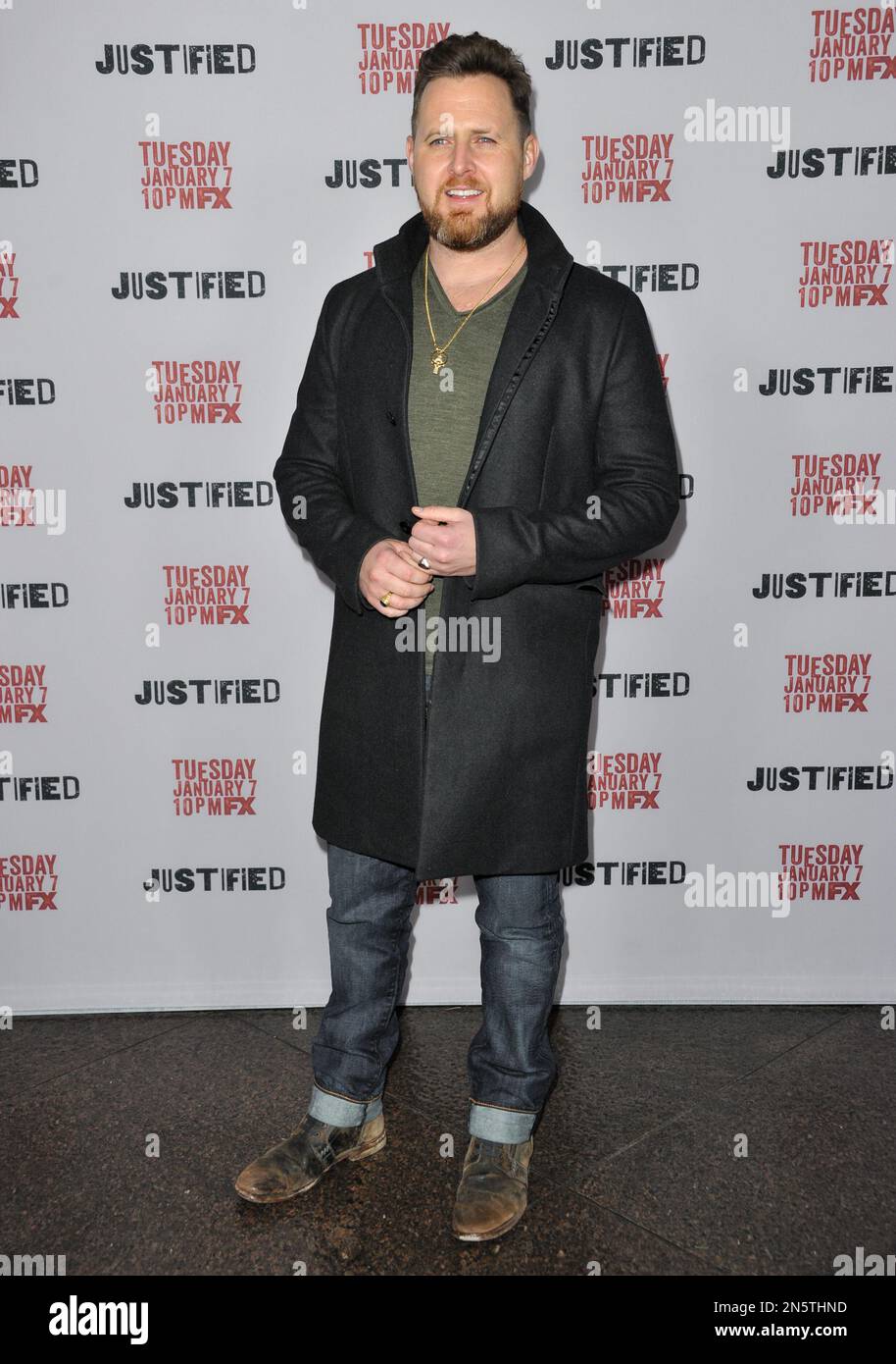 A.J. Buckley arrives at the LA Premiere Screening of "Justified" at the ...