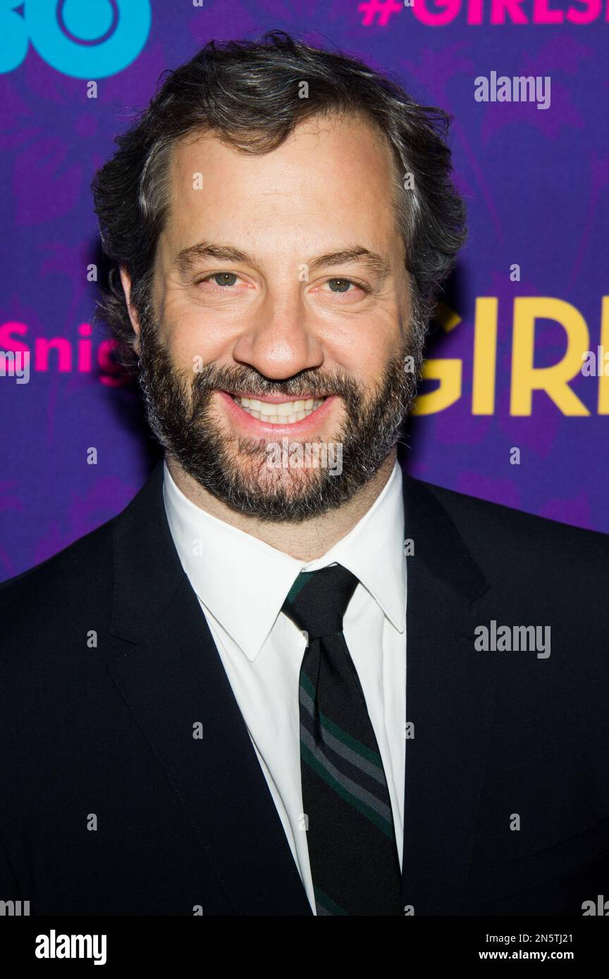 Judd Apatow attend the premiere of HBO's "Girls" third season on Monday ...