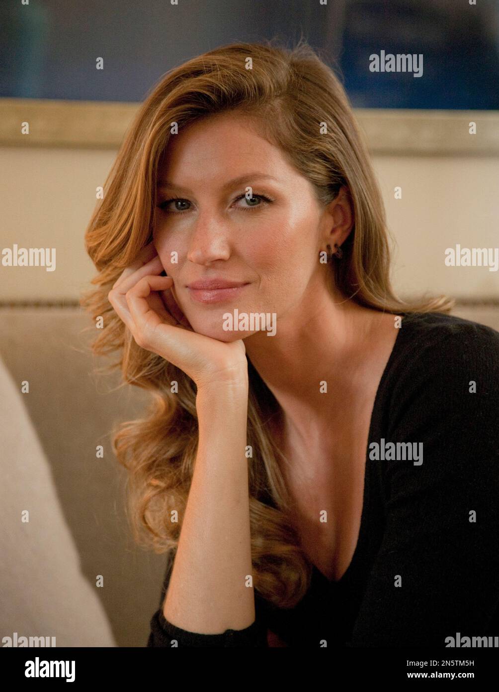 Fashion model Gisele Bundchen poses for a portrait on Monday, Jan. 6 ...