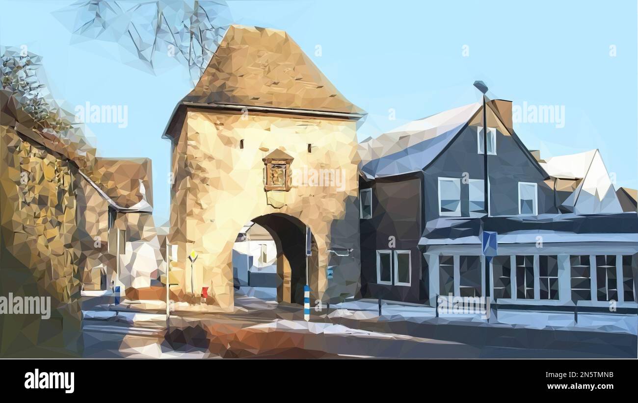 Brilon city center Stock Vector Images - Alamy