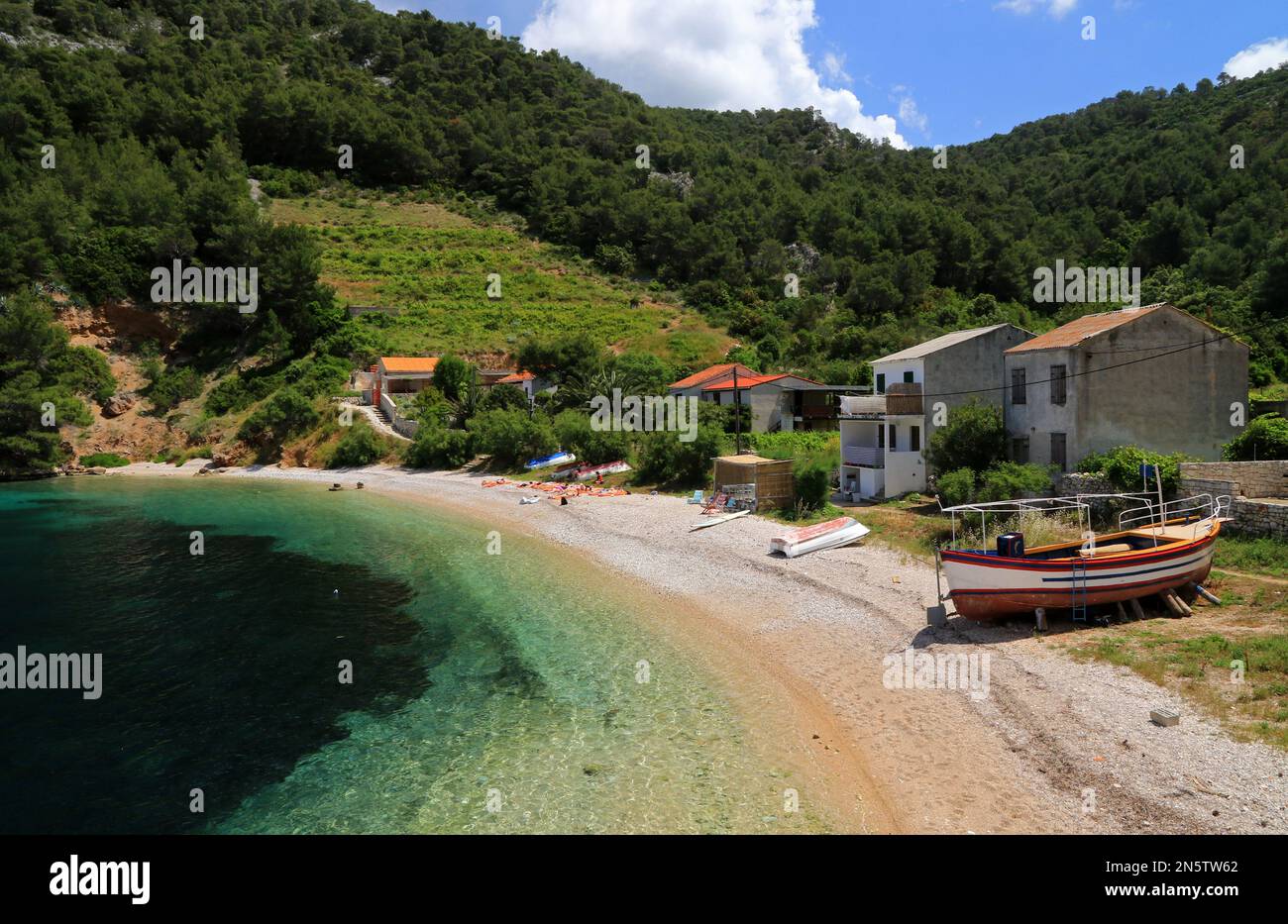 Bay stiniva hi-res stock photography and images - Alamy