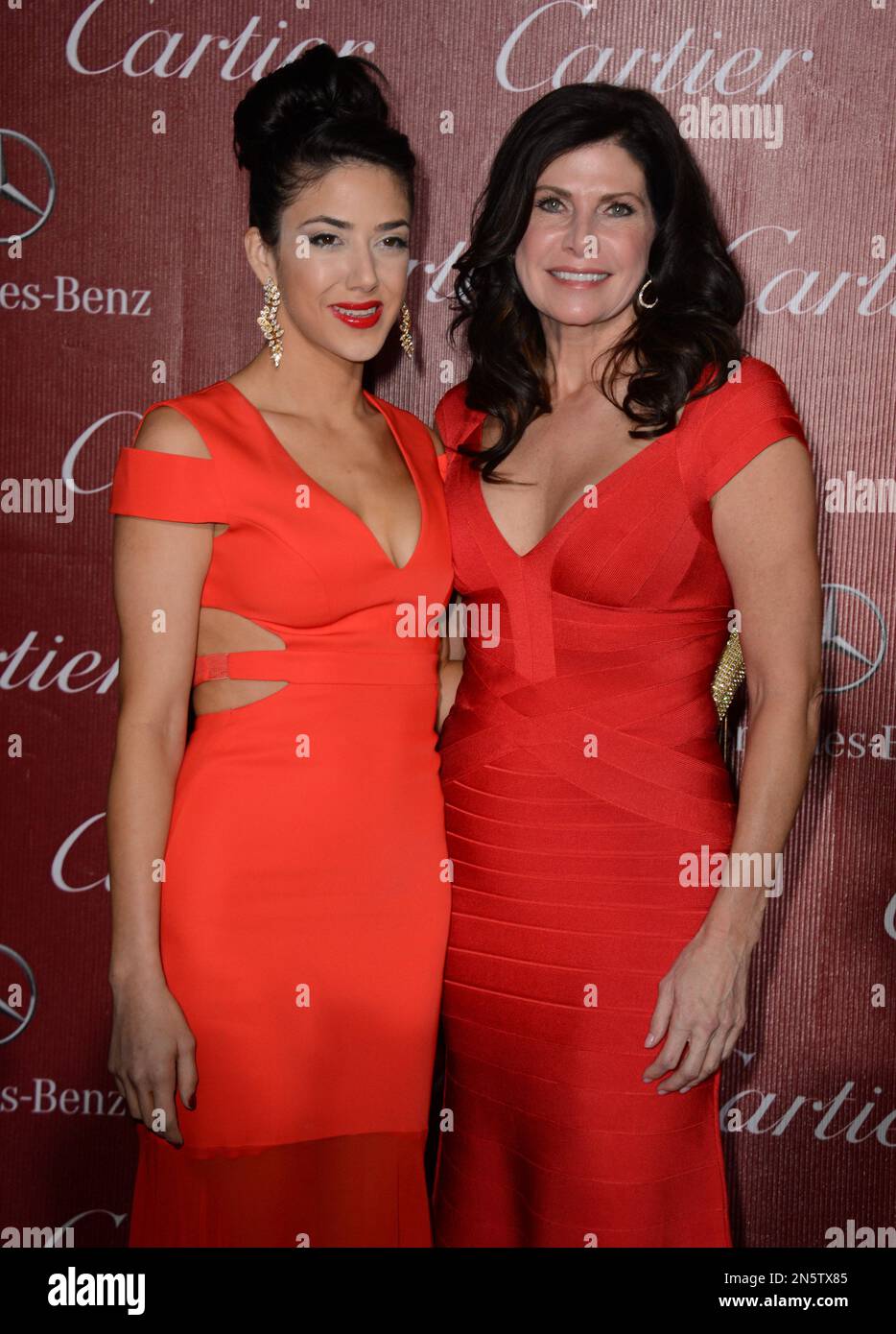Mary Bono, right, and her daughter Chianna Bono arrive at the Palm ...