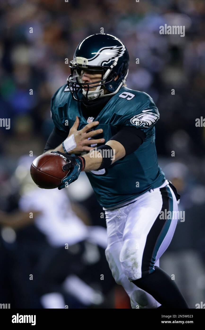 Philadelphia Eagles' Nick Foles in action during the first half of an ...