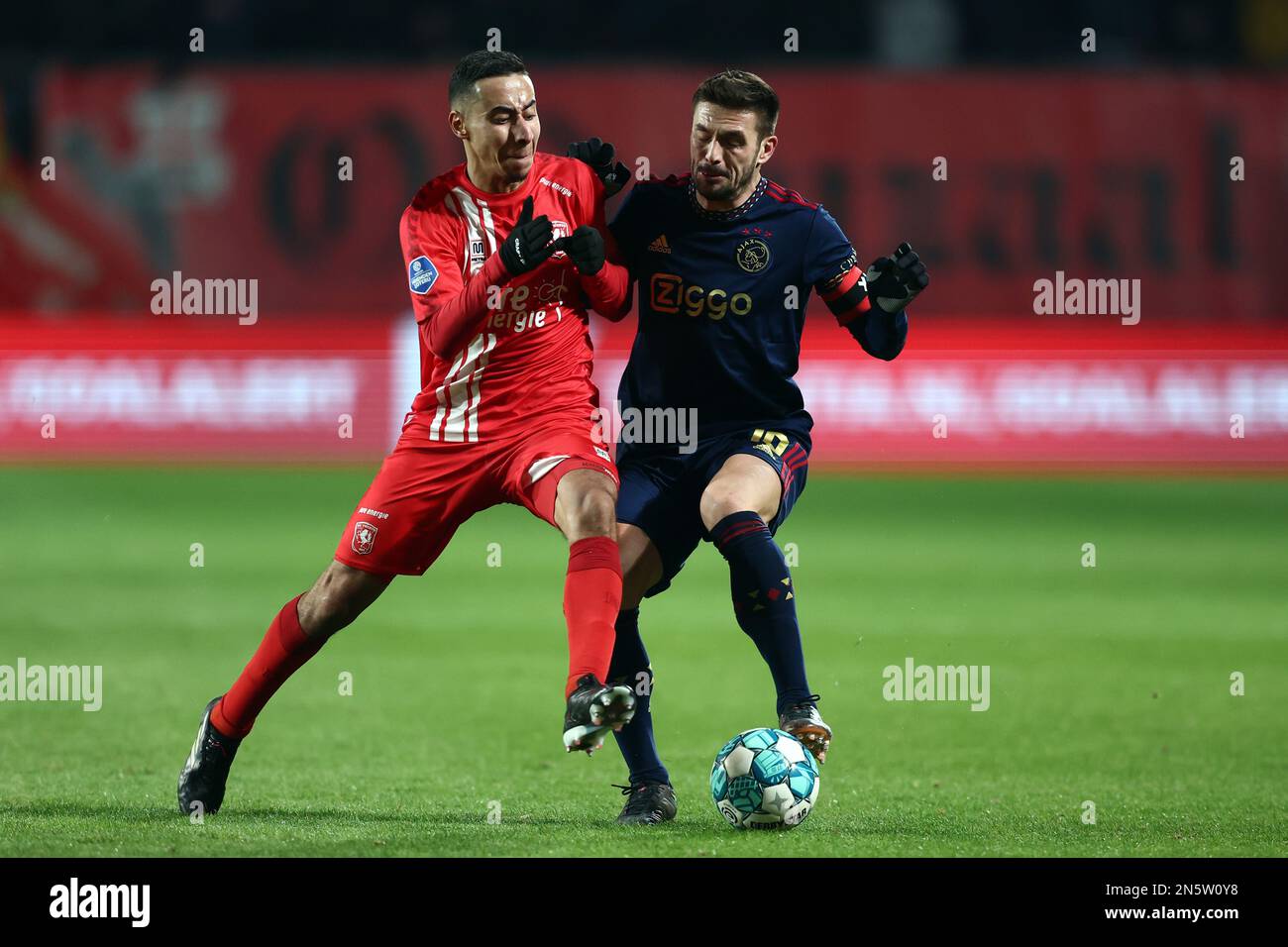 ENSCHEDE - (lr) Anass Salah-Eddine of FC Twente, Dusan Tadic of Ajax ...