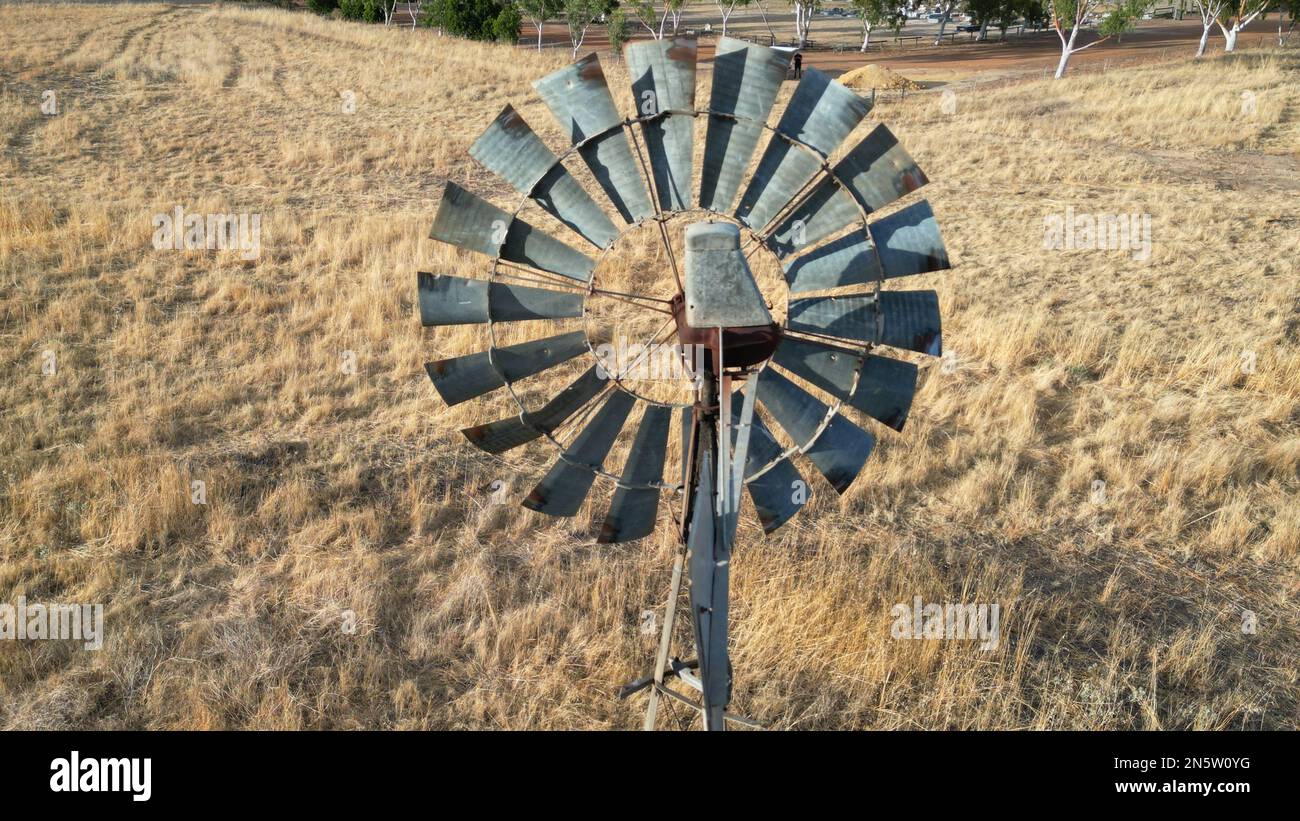 Old metal windmill in hi-res stock photography and images - Alamy