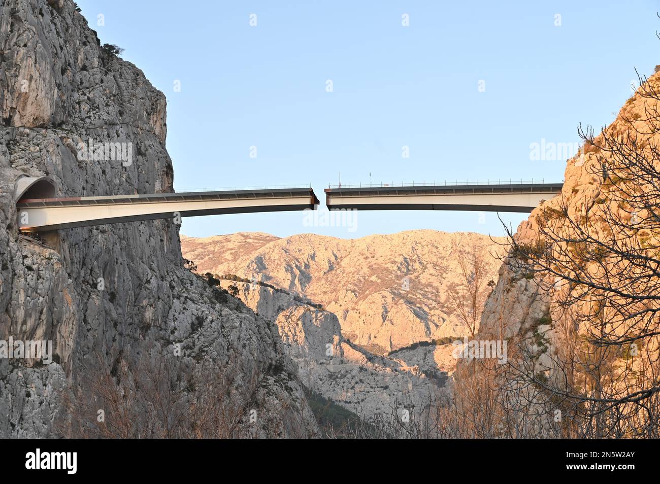 Photo taken on February 09, 2023 shows the final phase of connecting ...