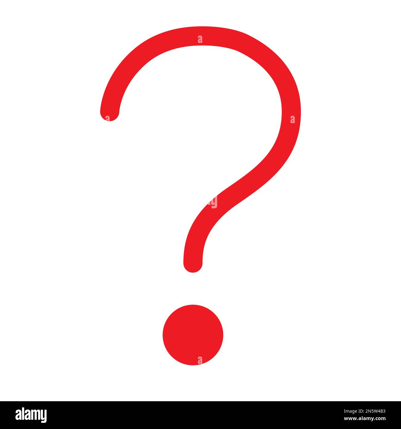 Help icon line isolated on white background. Black flat thin icon on ...