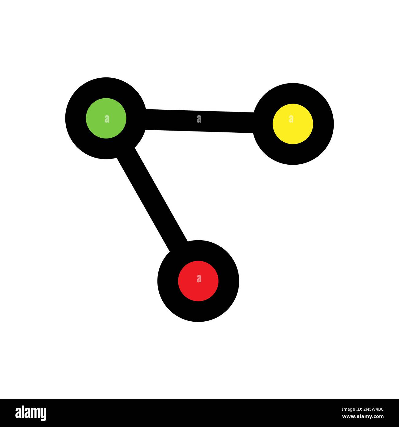 Share outline flat white Stock Vector Images - Alamy