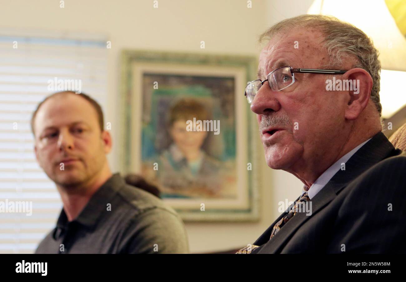Don Ryce, right, father of Jimmy Ryce, talks about the scheduled ...