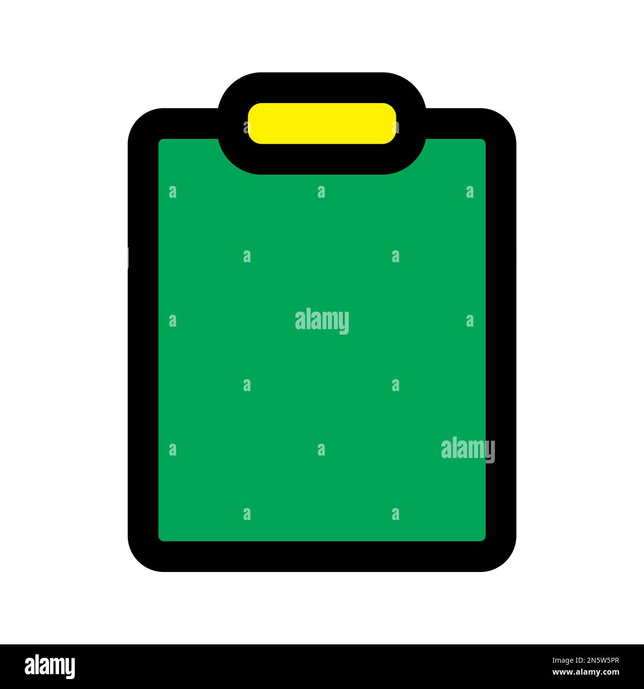 Clipboard icon line isolated on white background. Black flat thin icon on modern outline style ...