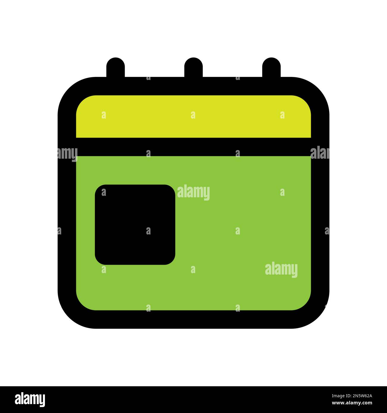 Today icon line isolated on white background. Black flat thin icon on ...