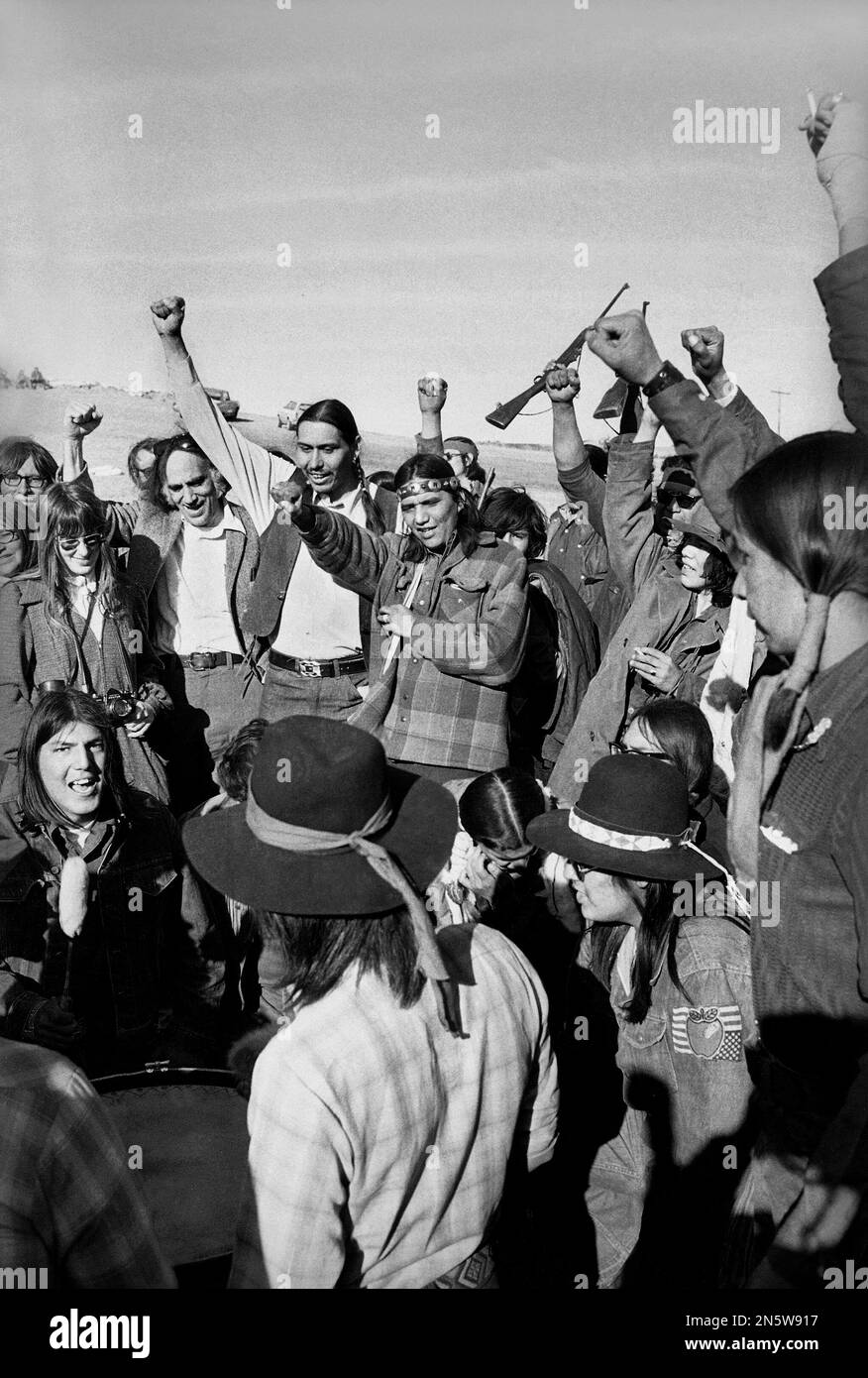 File - In this March 19, 1973 file photo, American Indian Movement ...