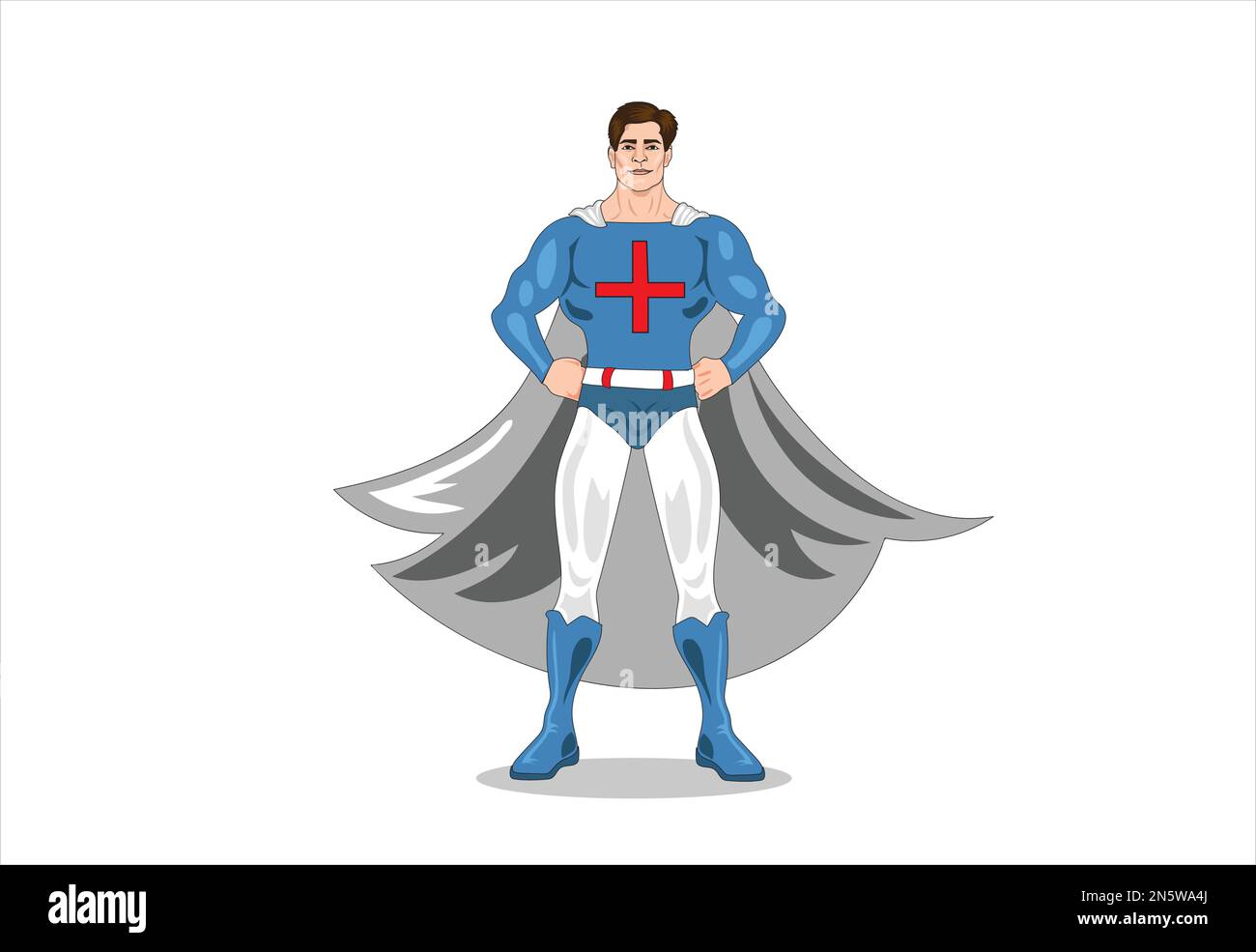 Doctor hero vector illustration Stock Vector Image & Art - Alamy