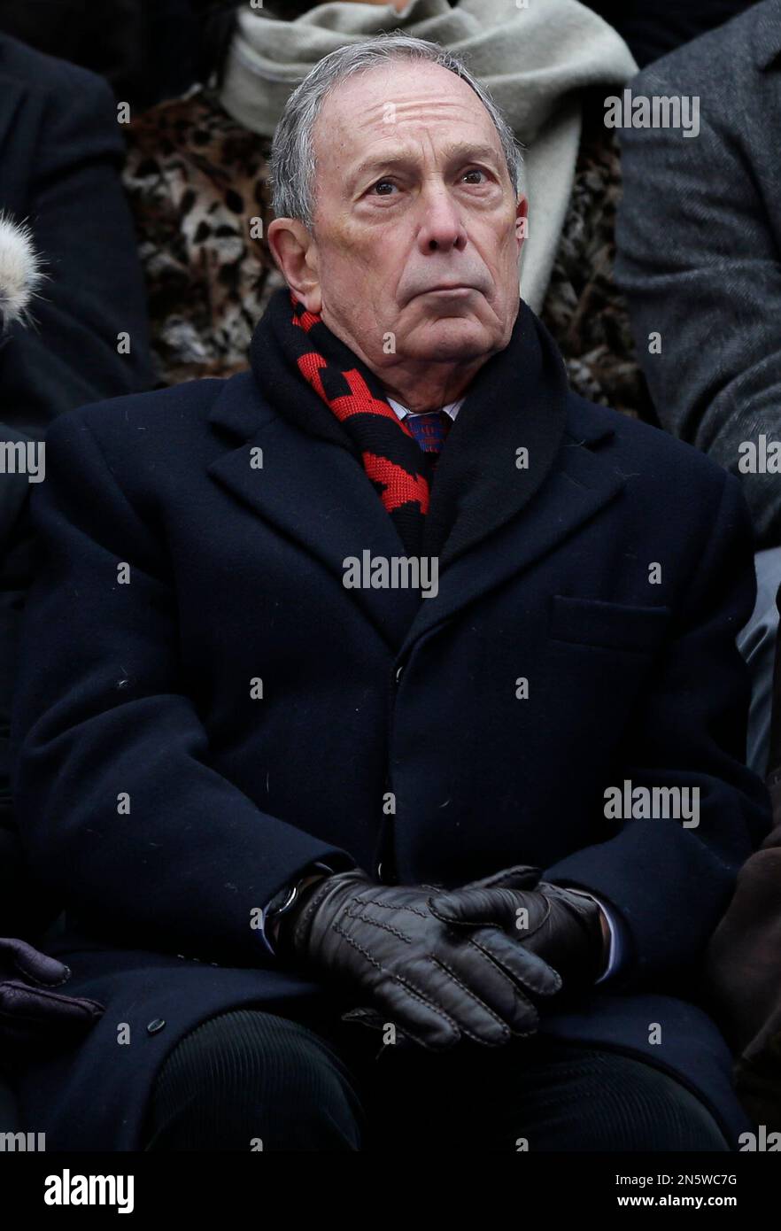 Former New York City Mayor Michael Bloomberg attends the public ...