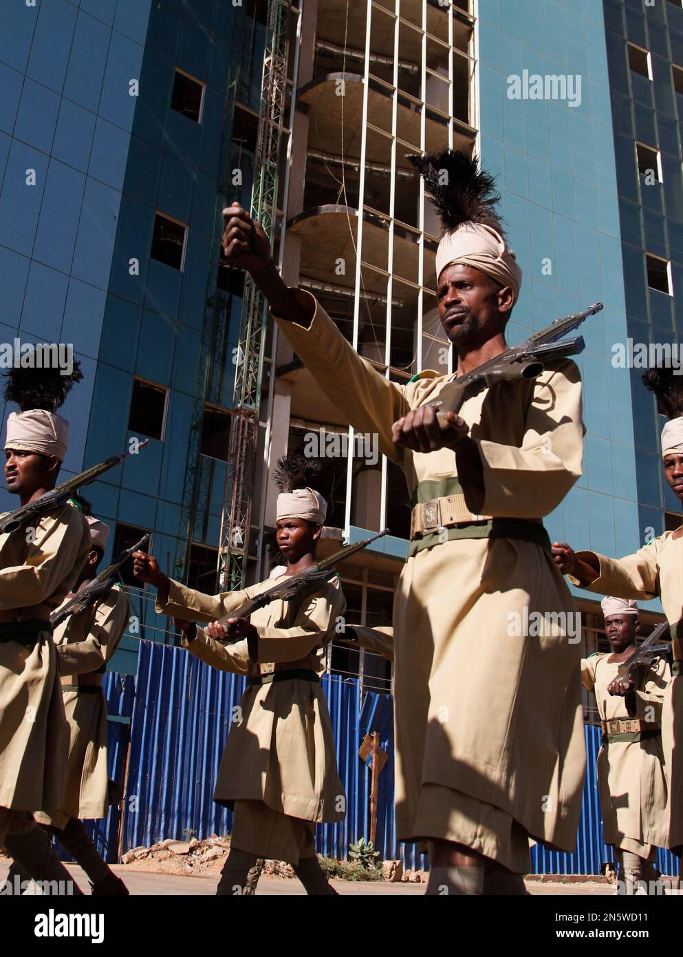 Sudanese parade to commemorate the 58th anniversary of Sudanese ...