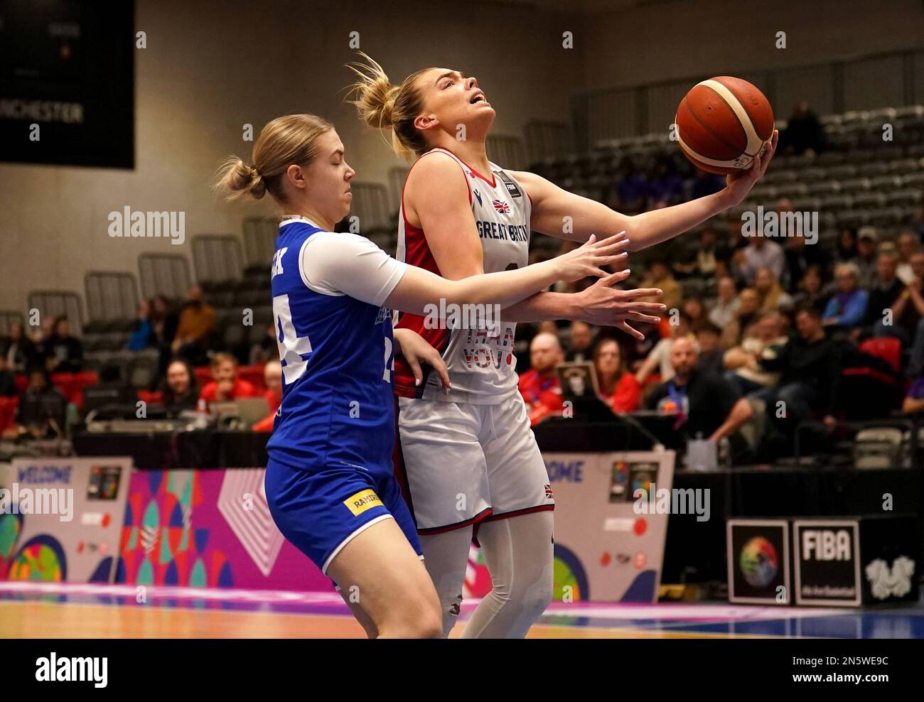 Great Britain's Holly Winterburn under pressure from Estonia's Janne ...