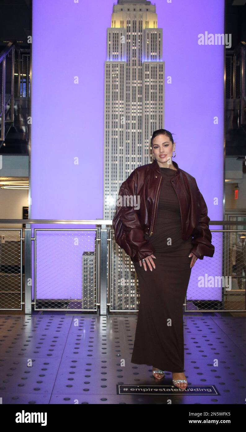 Ashley Graham lights up the Empire State Building to kick off New York ...