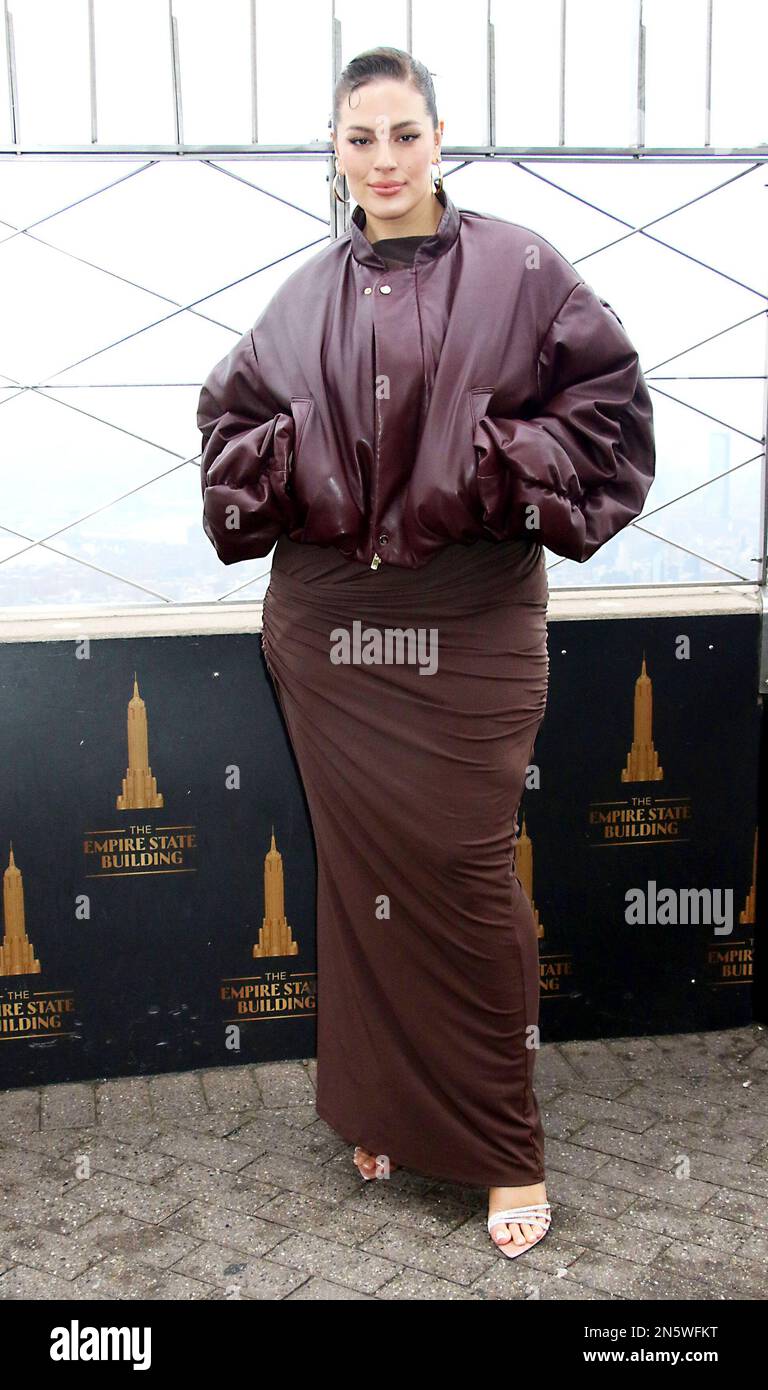 Ashley Graham lights up the Empire State Building to kick off New York ...