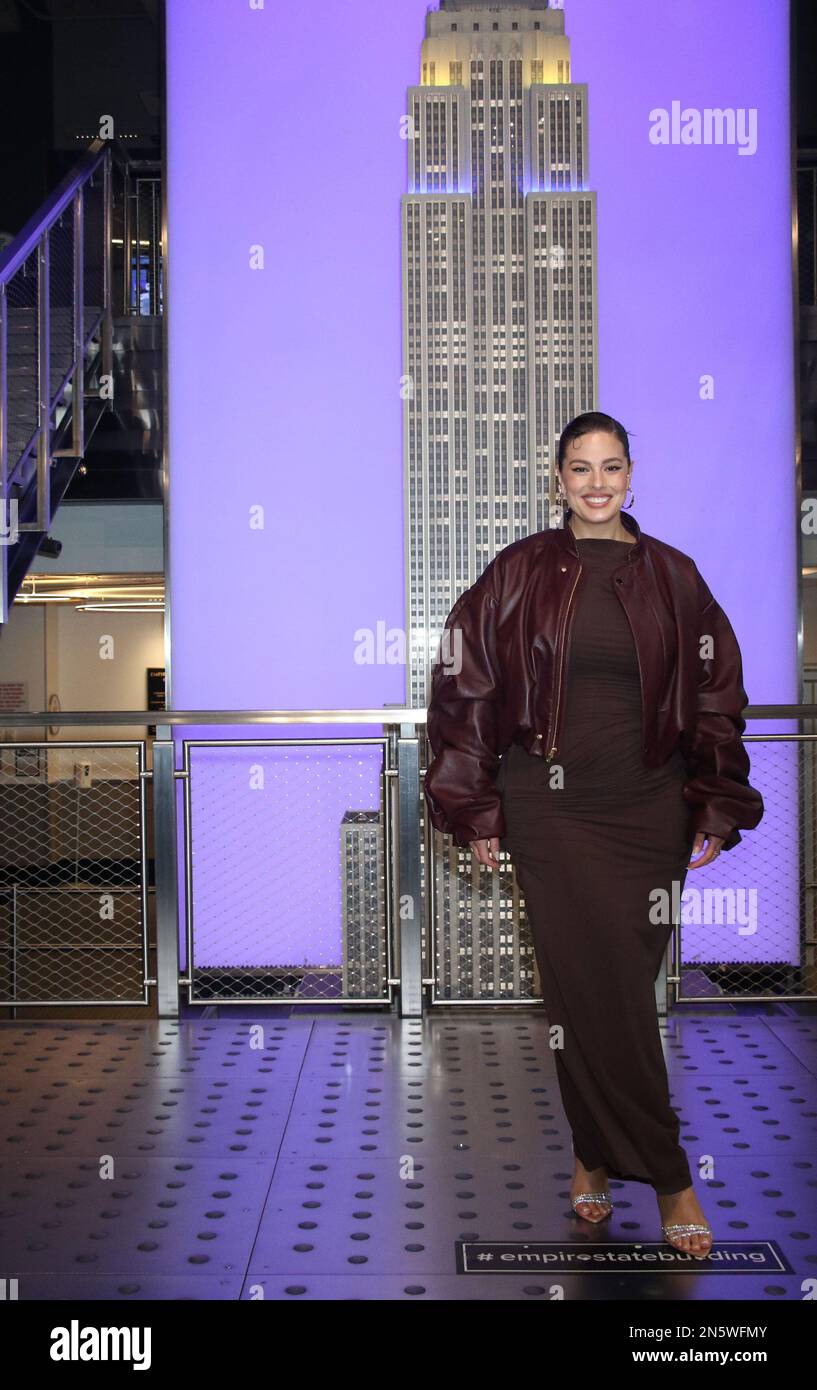Ashley Graham lights up the Empire State Building to kick off New York ...
