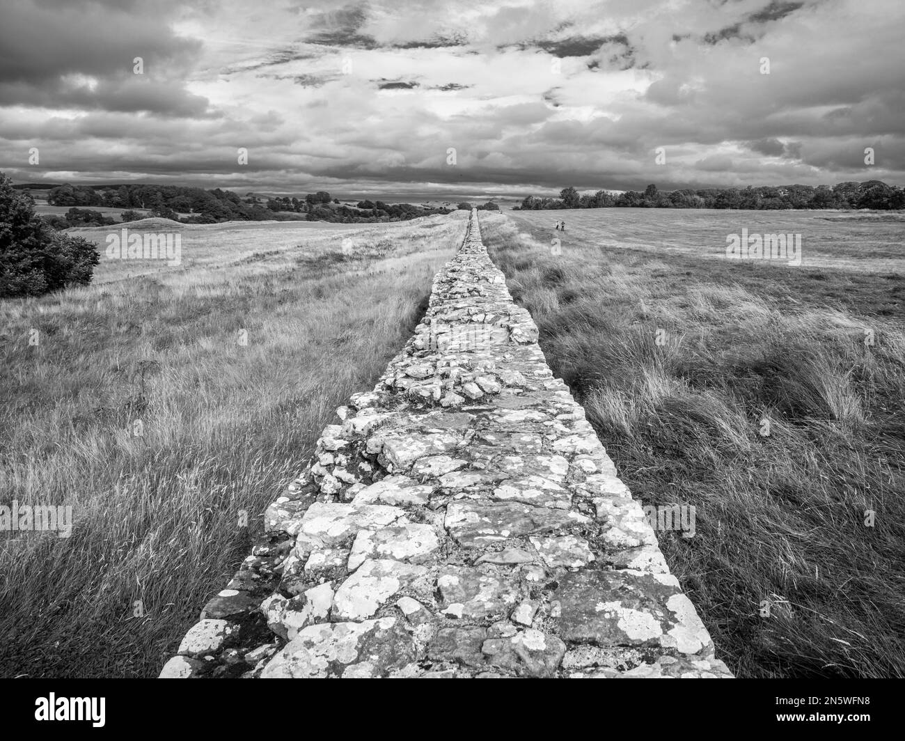 Hadrian wall roman Black and White Stock Photos & Images - Alamy