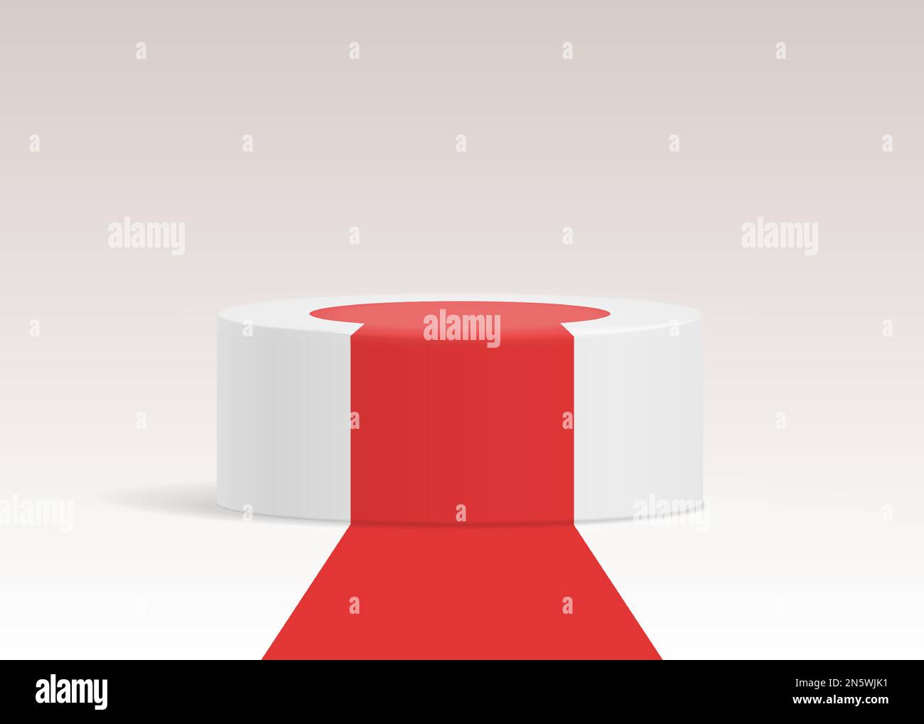 Award winners pedestal or platform for honoring prize winners realistic ...