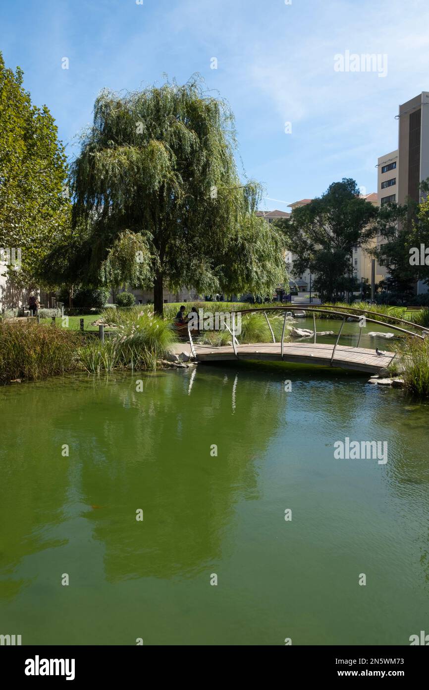 The landscaped Commonwealth Park at Gibraltar. Located within the old ...